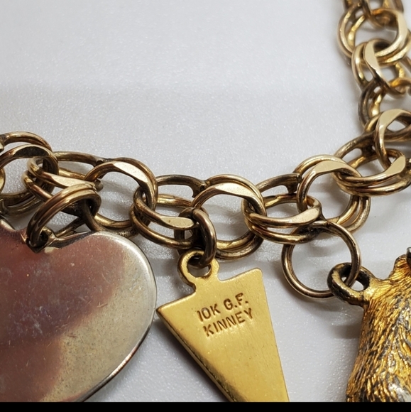 Jewelry | Vintage 12k Gold Filled Charm Bracelet Stamped With Safety ...